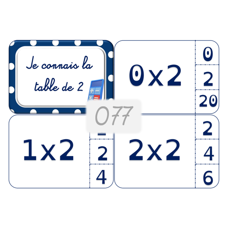 077 - la table de multiplication par 2
