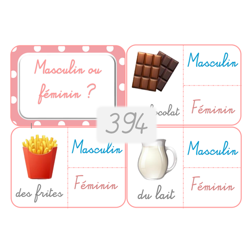 394 - Masculin ou féminin