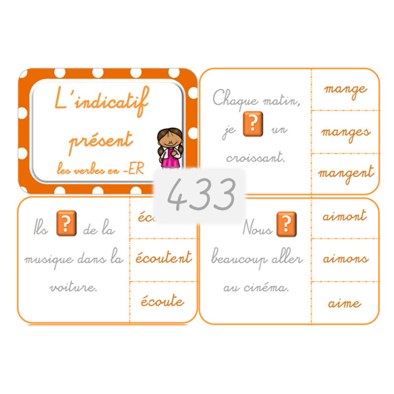 433 - L'indicatif présent / les verbes en -er