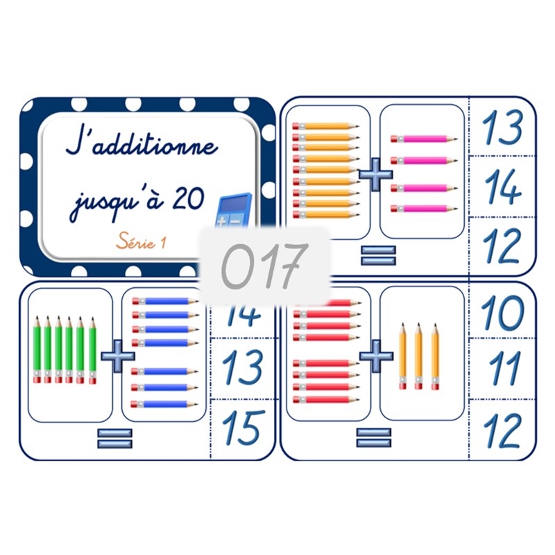 017 - J'additionne jusqu'à 20 série 1