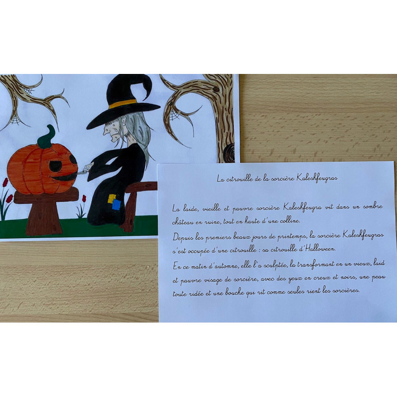 La citrouille de la sorcière - conte illustré en couleurs