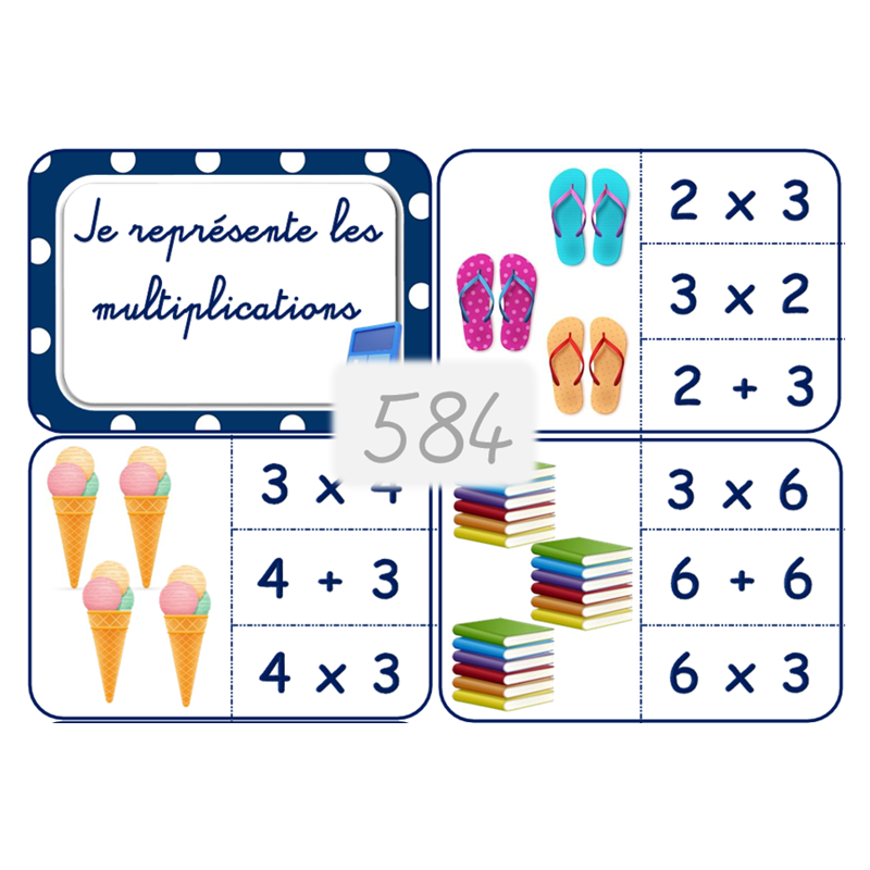 584 - Je représente les multiplications