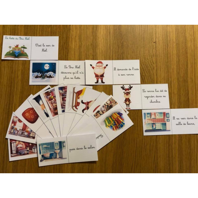 Domino lecture "La hotte du Père Noël"